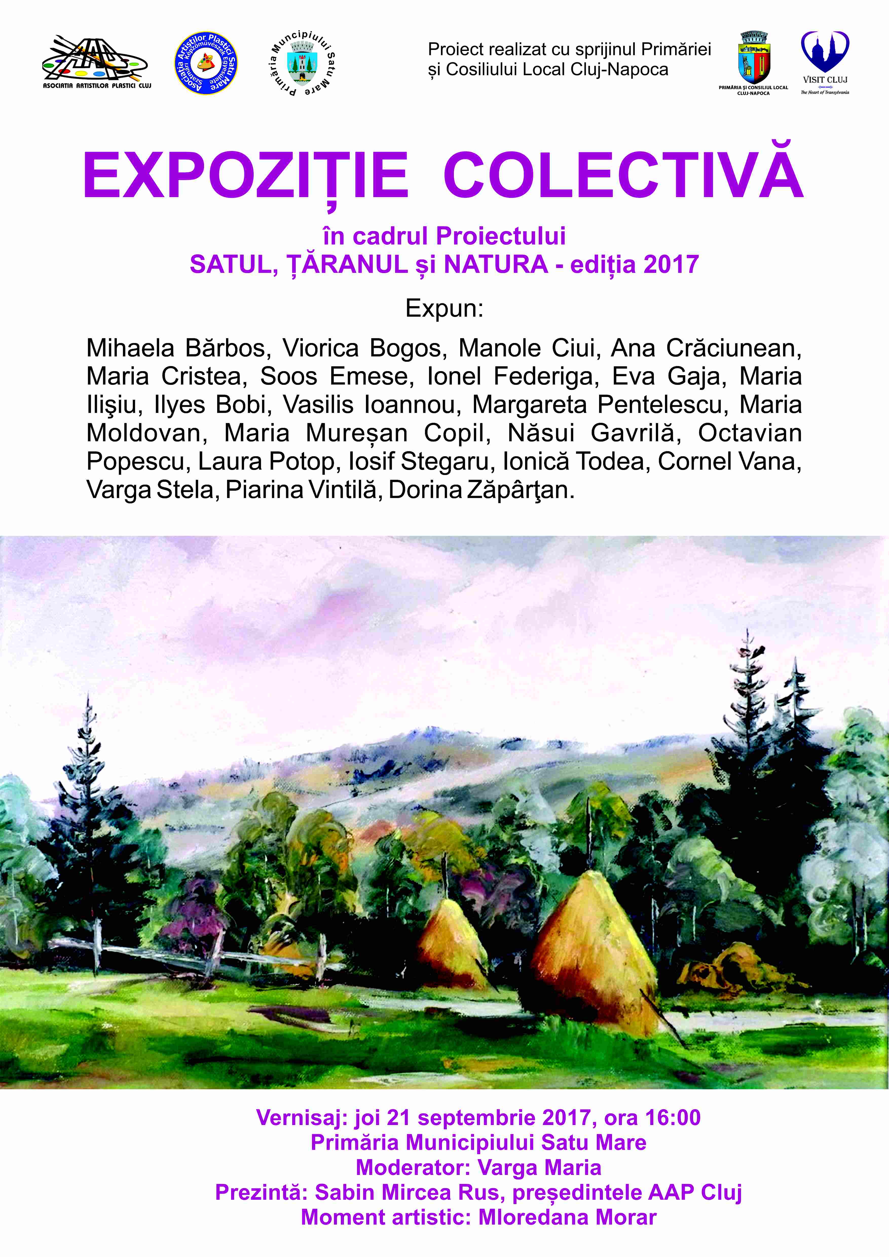 Pictori clujeni la Primaria Satu Mare » Locale